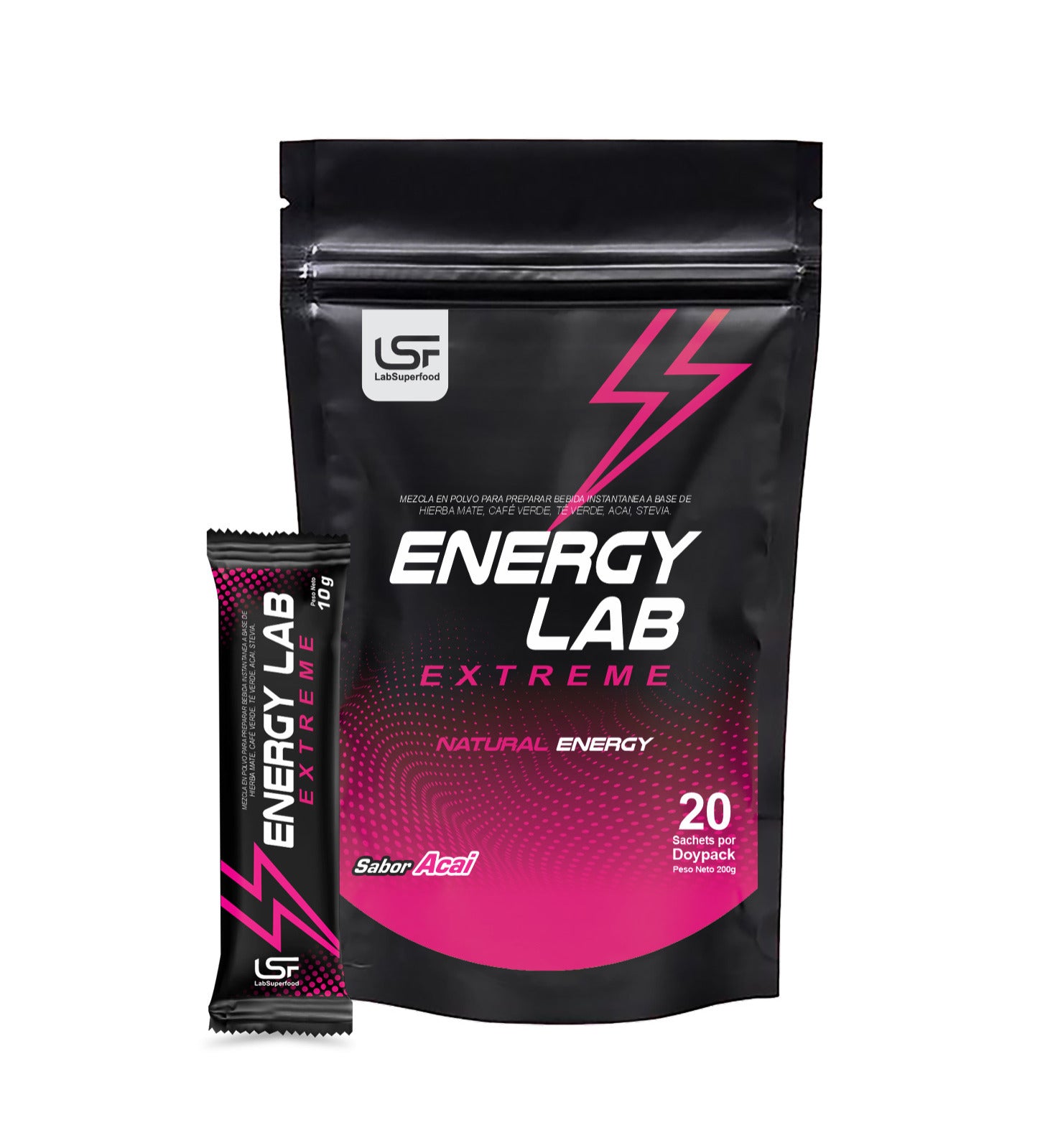 Energy Lab Exterme - Doypack x 20 sachets de 10g c/u – LabSuperfood Perú