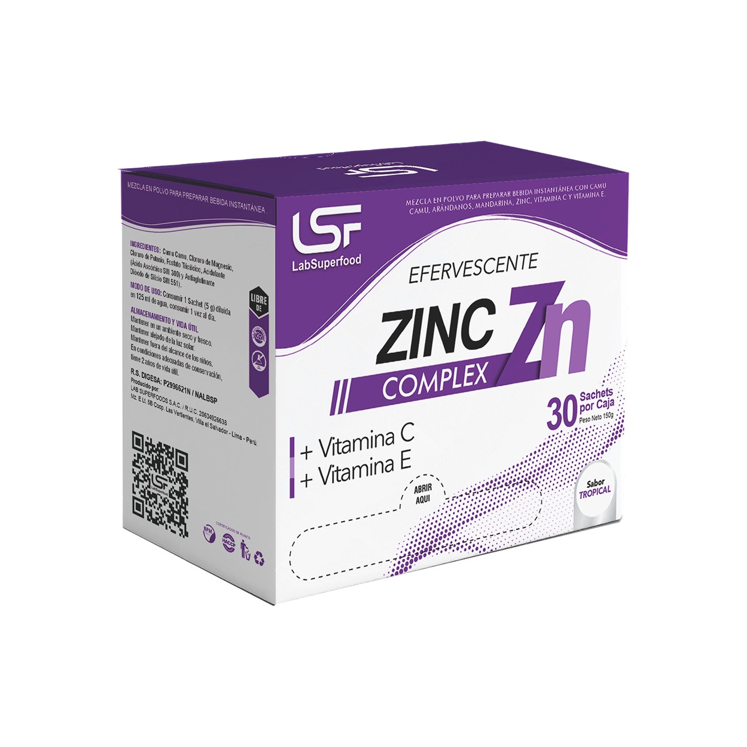 Zinc Complex - Caja x 30 Sachets – LabSuperfood Perú